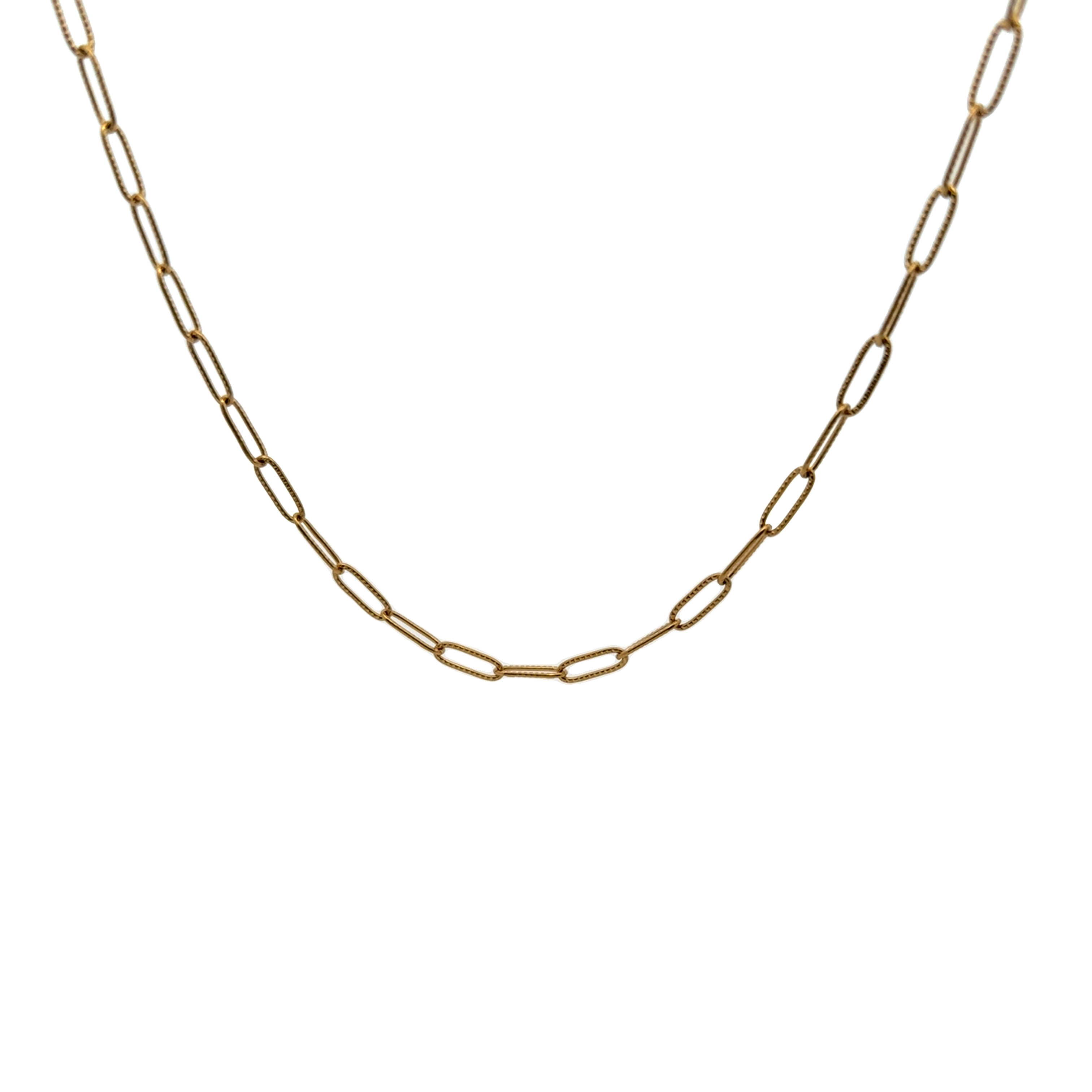 The “Ava” Chain Elegant 18k Stainless Steel Paperclip PVD Gold ...
